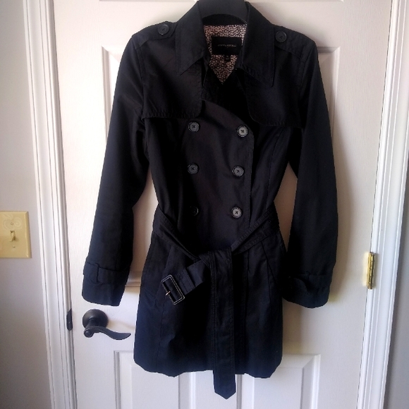 Banana Republic | Jackets & Coats | Banana Republic Black Belted Lined Trench Coat Size Medium ...